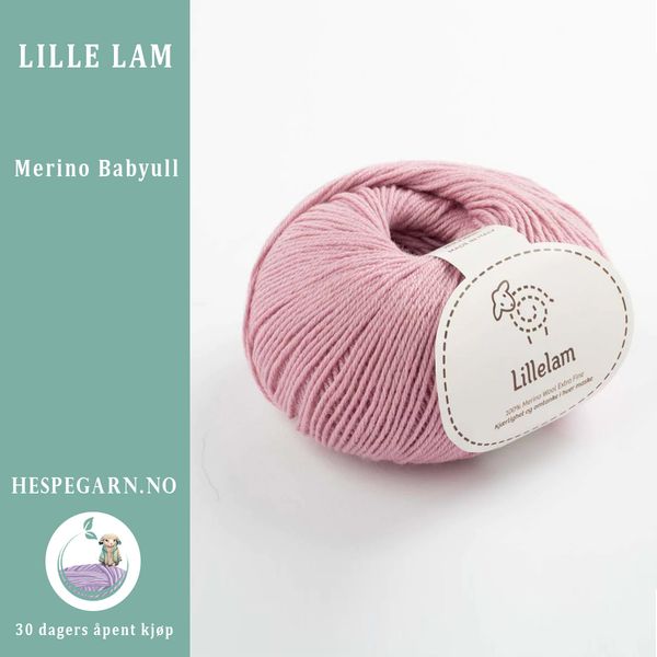 Lillelam 100% extra Fine merinoull - Hespegarn.no